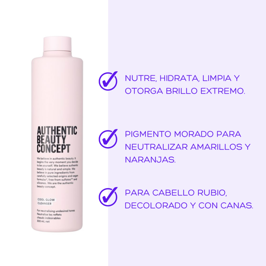 Shampoo Violeta para Cabello Rubio Cool Glow 300ml - John Navas