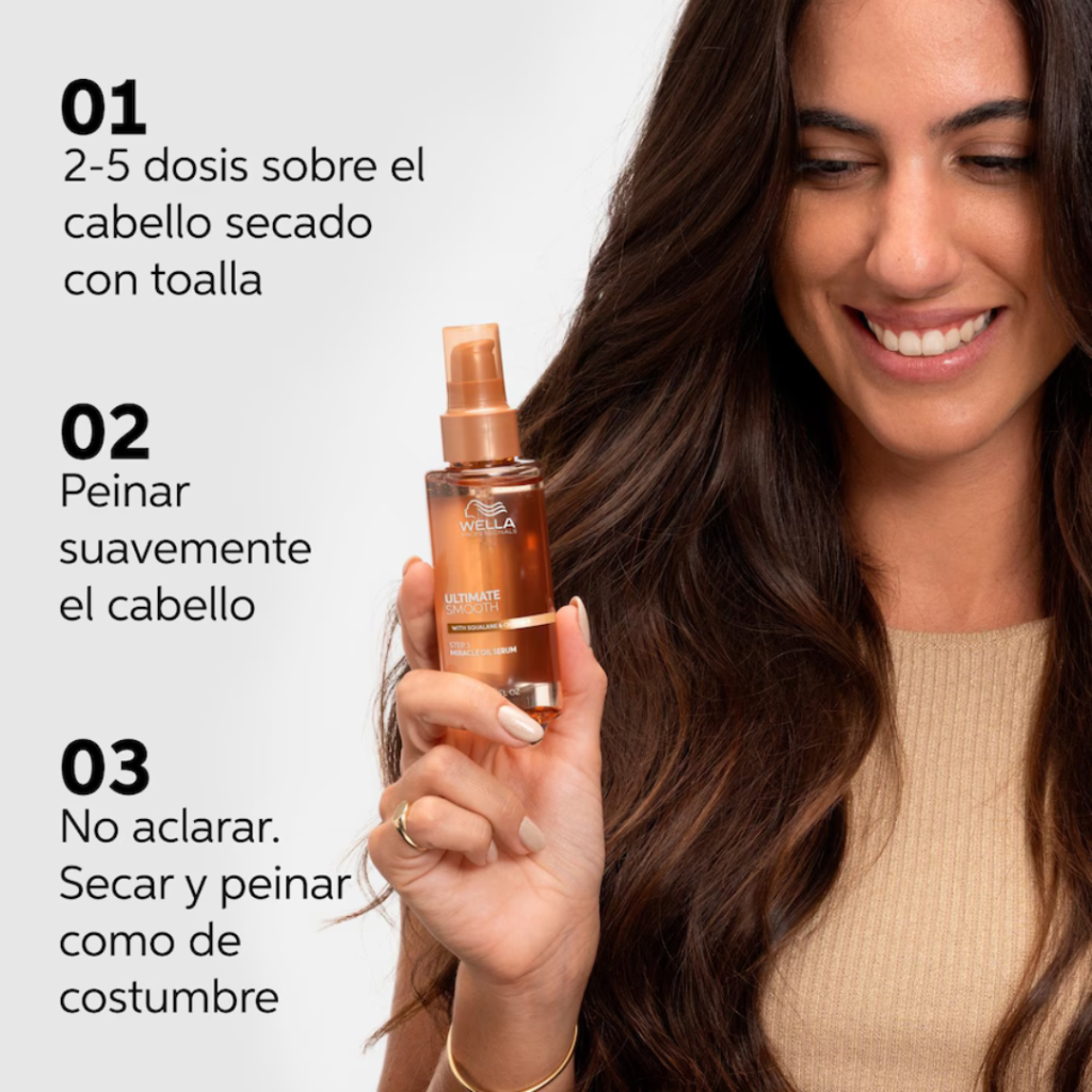 Aceite Anti Frizz para Cabello Seco, Indisciplinado y sin Brillo Miracle Oil Sérum Wella ...