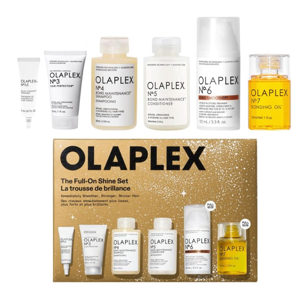 Olaplex The Full - On Shine Set Reparación, Protección, Anti Frizz y ...